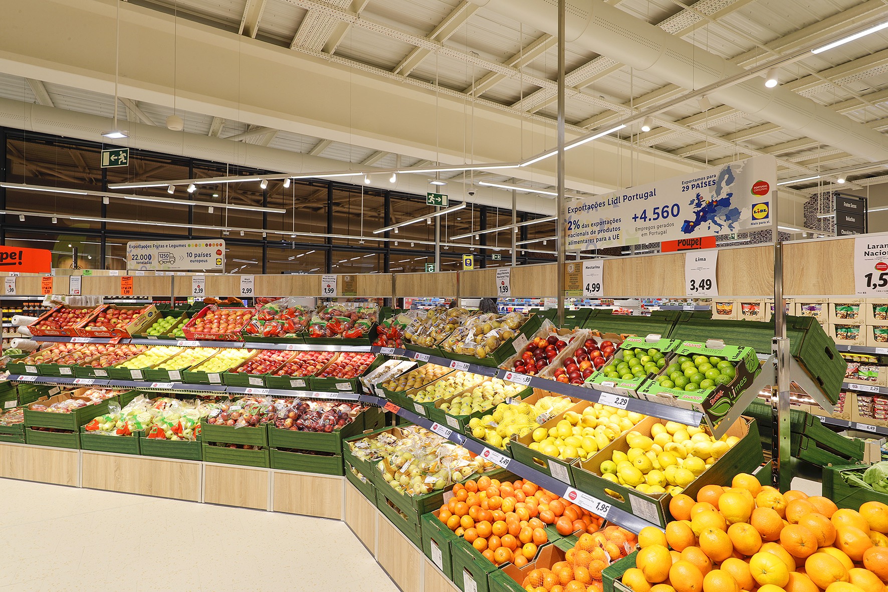 Lidl exportou 27 mil toneladas de frutas e legumes nacionais em 2022